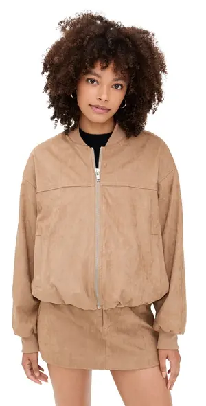Tan Faux Suede Jackets