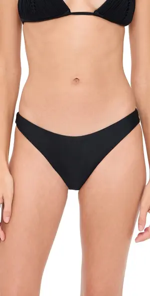 PQ Basic Ruched Bikini Bottom - Midnight