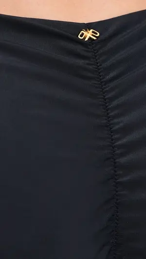 PQ SWIM Basic Ruched Bikini Bottom - Midnight