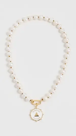 HART Pearl Necklace With Bee Pendant