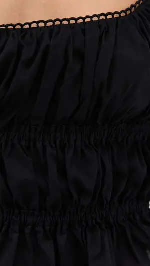 Peixoto Amelia Cropped Top - Black