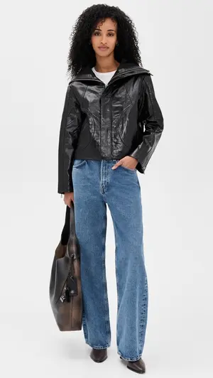 Ba&sh Bernie Leather Jacket