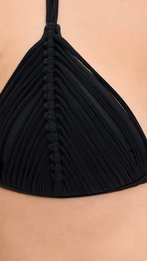 PQ SWIM Isla Triangle Bikini Top - Midnight