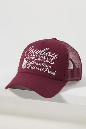 WORN/WEST Campground Trucker Hat - Cowboy Lakeview Campground