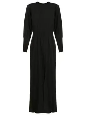 OSKLEN Long-sleeve Wide-leg Jumpsuit - Black