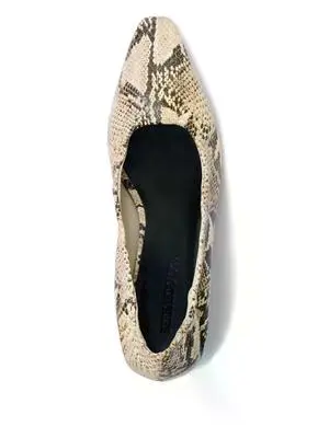 Bernardo 1946 57mm Snakeskin-effect Pumps