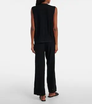 ERES Mixte Pointelle Wool And Cashmere Sweater Vest