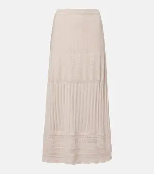 ERES Rythmee Pointelle Midi Skirt - Pink