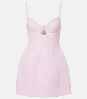 Blumarine Embellished Crêpe Minidress