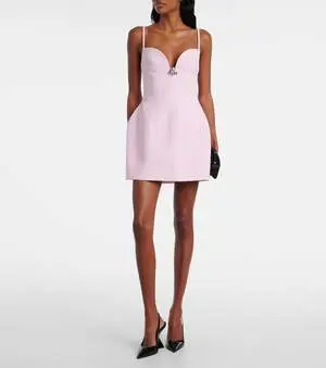 Blumarine Embellished Crêpe Minidress