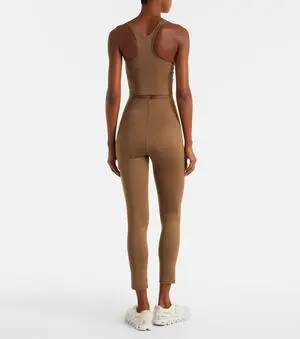 Adidas By Stella McCartney Yoga High-rise Leggings - Brown