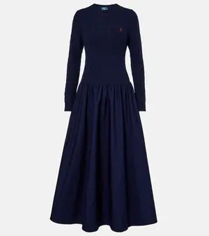 Women's Crewneck Long Sleeve Dresses