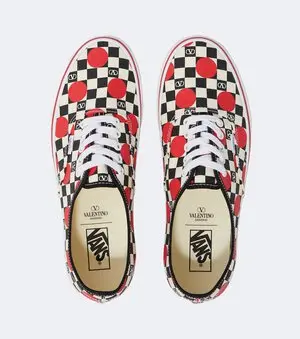 Valentino Garavani X Vans Vlogo Canvas Sneakers - White