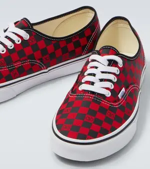 Valentino Garavani X Vans Vlogo Checked Sneakers - Red