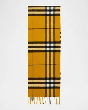 Burberry Cashmere Giant Brights Check Scarf - Teak Ip Check