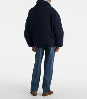 Miu Miu Down-filled Fleece Jacket - Blue