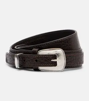 LEMAIRE Leather Belt - Brown