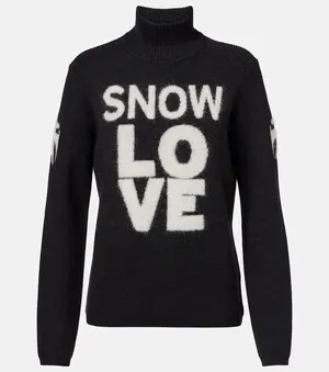 Toni Sailer Intarsia Wool Sweater - Black