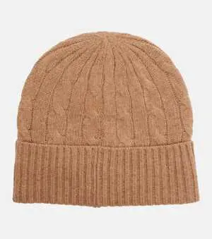 Polo Ralph Lauren Cable-knit Wool And Cashmere Beanie - Beige