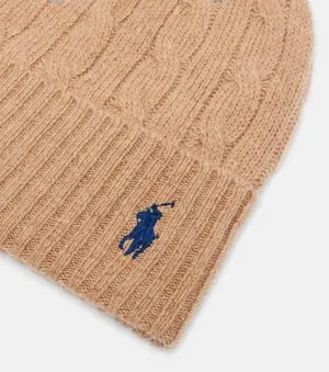 Polo Ralph Lauren Cable-knit Wool And Cashmere Beanie - Beige