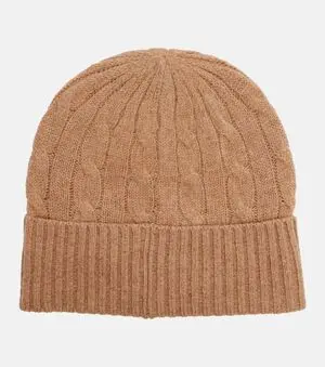 Polo Ralph Lauren Cable-knit Wool And Cashmere Beanie - Beige