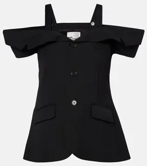Noir Kei Ninomiya Cutout Wool Top