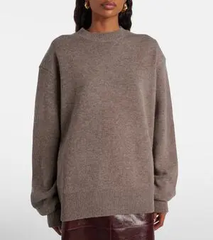 THE FRANKIE SHOP Rafaela Wool And Cashmere Sweater - Brown