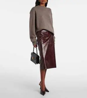 THE FRANKIE SHOP Rafaela Wool And Cashmere Sweater - Brown