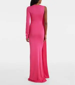 David Koma Scarf-detail Jersey Gown