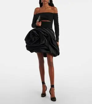 CHRISTIAN LOUBOUTIN Cassia 100 Velvet And Lamé Pumps