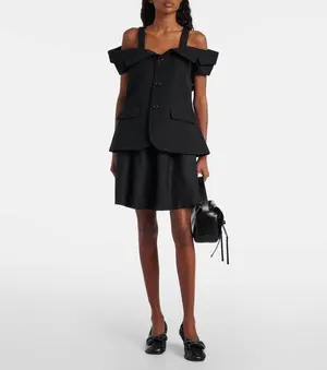 Noir Kei Ninomiya Cutout Wool Top
