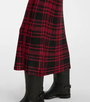Polo Ralph Lauren Plaid Midi Skirt