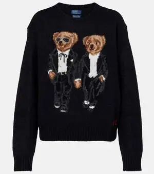 Polo Ralph Lauren Polo Bear Wool-blend Sweater - Black