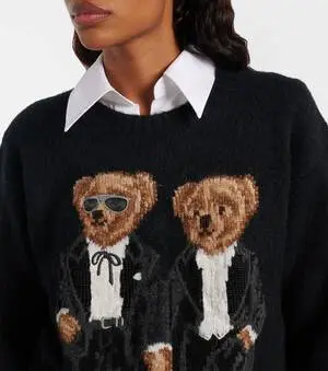 Polo Ralph Lauren Polo Bear Wool-blend Sweater - Black