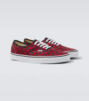 Valentino Garavani X Vans Vlogo Checked Sneakers - Red