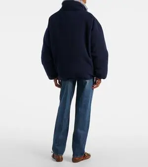 Miu Miu Down-filled Fleece Jacket - Blue