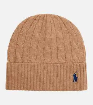 Polo Ralph Lauren Cable-knit Wool And Cashmere Beanie - Beige