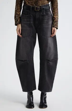 NILI LOTAN Shon Barrel Leg Jeans