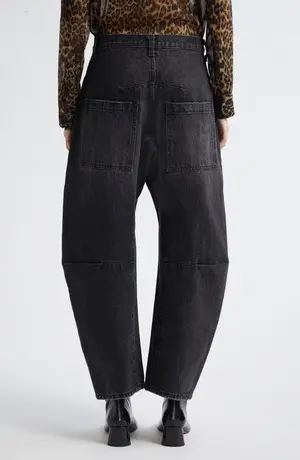 NILI LOTAN Shon Barrel Leg Jeans