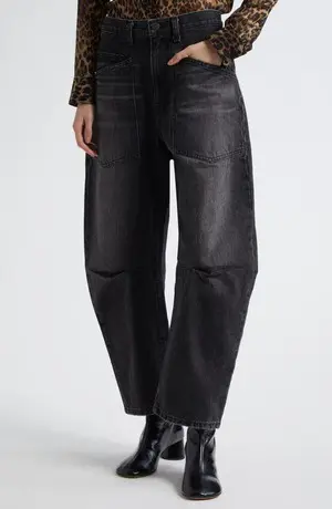NILI LOTAN Shon Barrel Leg Jeans