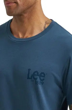 LEEM Logo Graphic T-shirt - Midnight Navy