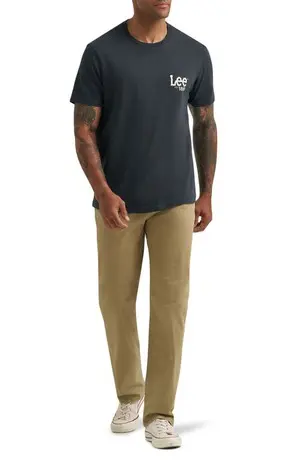 LEEM Logo Graphic T-shirt - Washed Black