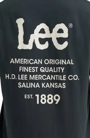 LEEM Logo Graphic T-shirt - Washed Black