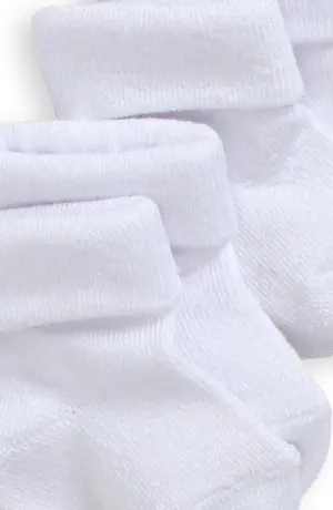 CAPELLI NEW YORK Assorted 8-pack Crew Socks - White