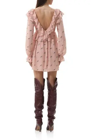 AFRM Arland Long Sleeve Mini Dress