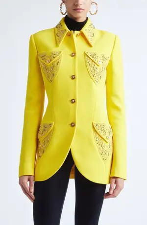 Versace Button Detailed Outerwear For Women