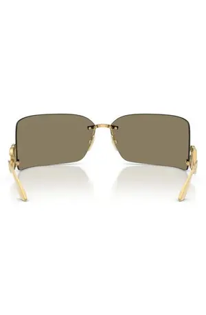 Dolce & Gabbana 79mm Oversized Mirrored Sunglasses