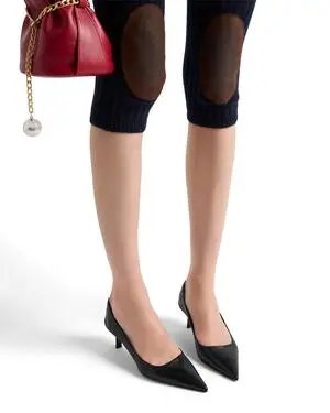 Prada Leather Pumps - Black
