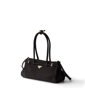 Prada Medium Suede Handbag - Grey