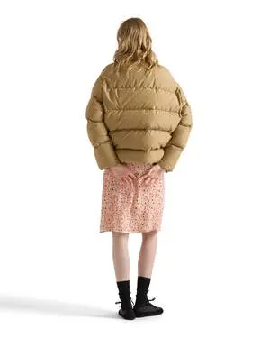 Prada Technical Fabric Down Jacket - Brown
